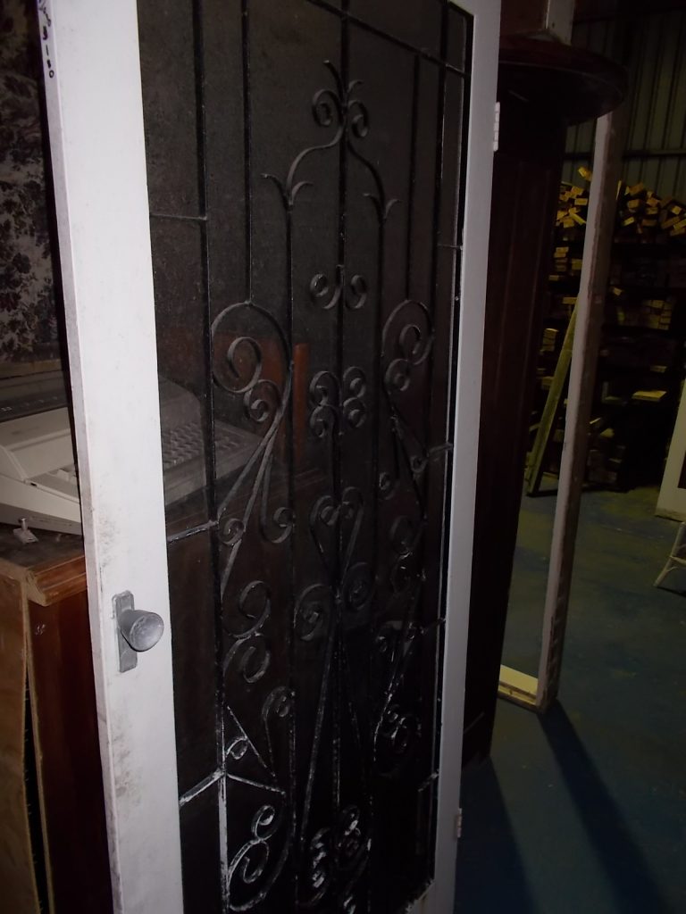 Wrought iron screen door - Adelaide Recycled Timbers